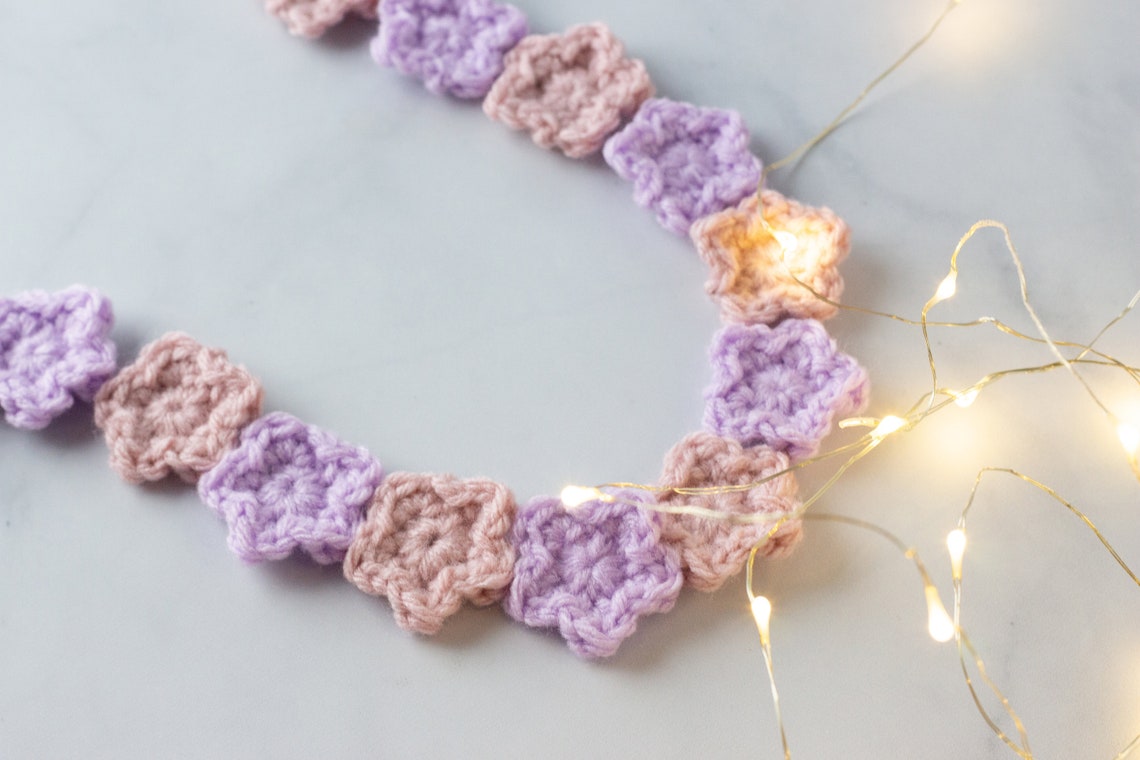 Crochet Flower Garland Pattern PDF Download Printable - Etsy