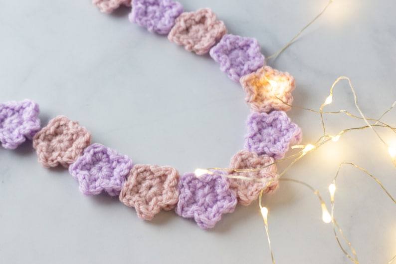 Crochet Flower Garland Pattern PDF Download Printable - Etsy
