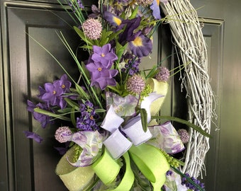 Iris Wreath - Etsy