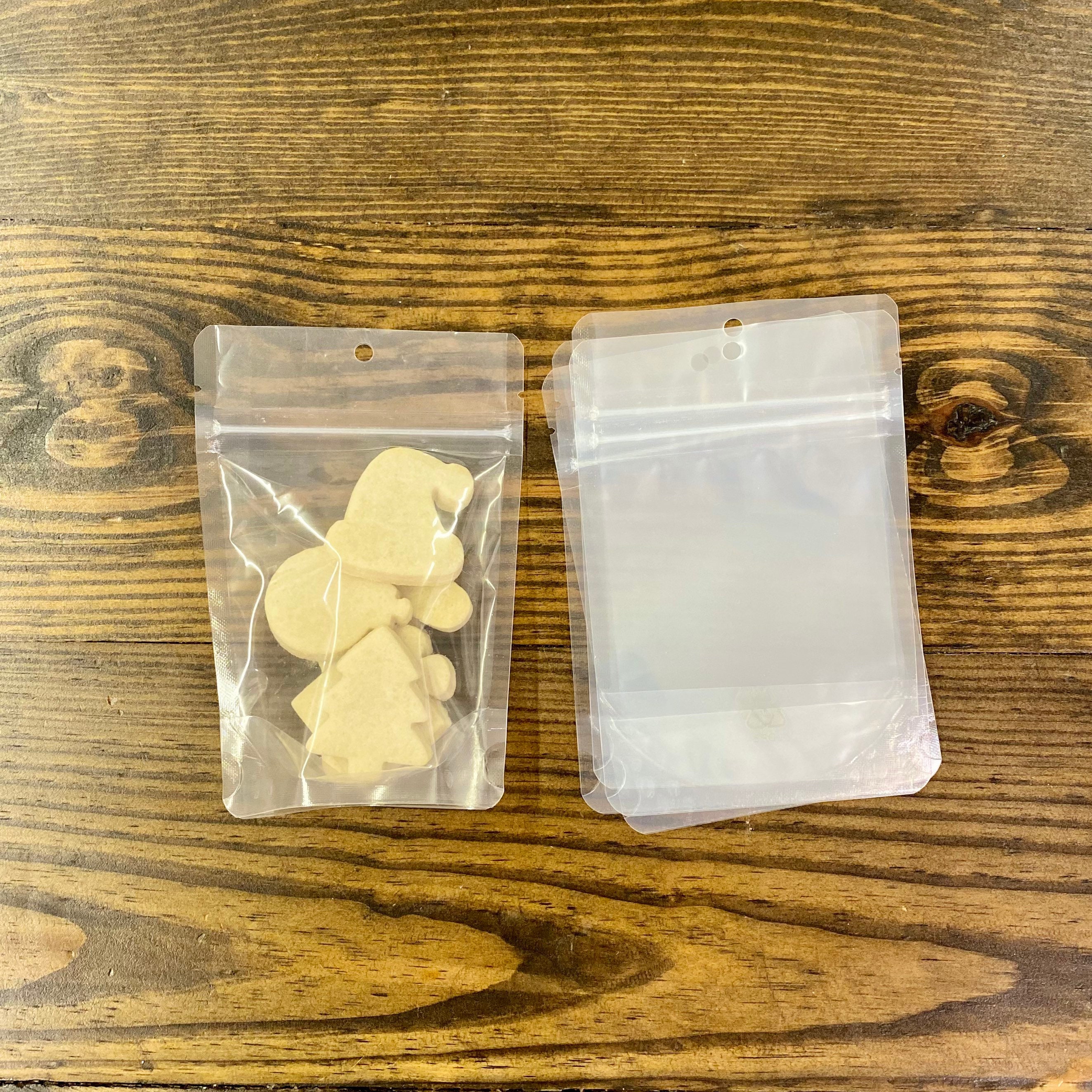 Clear Stand up Pouch With Zipper - 4” X 2-3/8” X 6” - Heat Sealable and ...