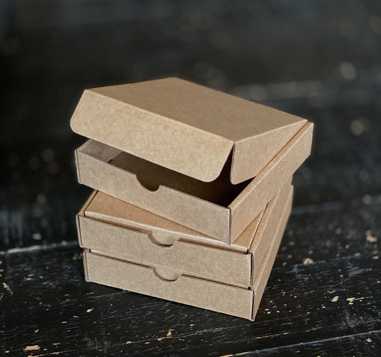 Set of 10 Premium Brown Kraft Mini 4.5 Boxes 4 1/2 X 4 - Etsy