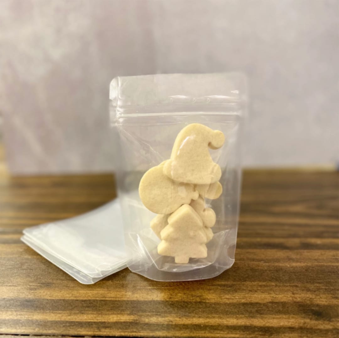 Clear Stand up Pouch With Zipper - 4” X 2-3/8” X 6” - Heat Sealable and ...