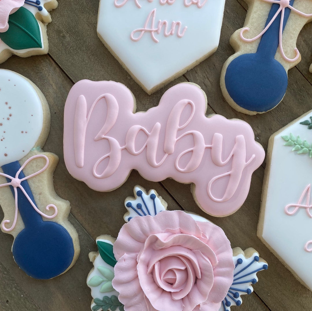 Baby Word Plaque Cookie Cutter - Script Lettering - Perfect for Baby ...