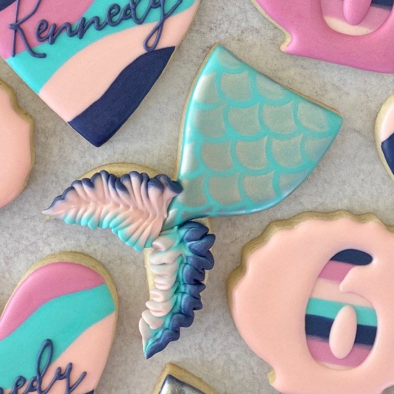 Mermaid Tail Cookie - Etsy
