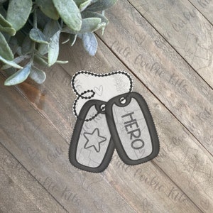 Dog Tags Cookie Cutter - Perfect for Military, Boot Camp, Deployment ...