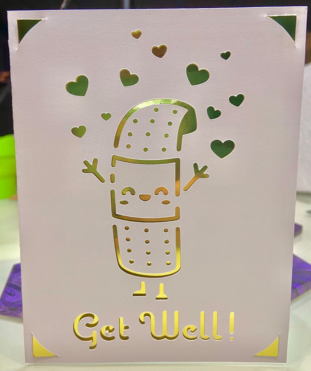 Get Well Soon, Mr. Golden Bandage - Etsy