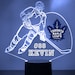 Toronto Maple Leafs LED Hockey Sports Fan Lamp Custom Made | Etsy