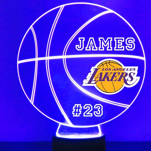 Basketball Personalized LED Light - Etsy