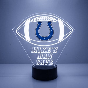 Indianapolis Colts, LED Football Sports Fan Lamp, Custom Made Night ...