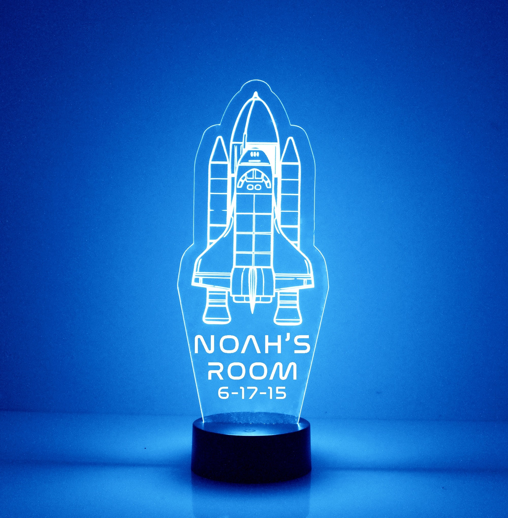 Light up Rocket Ship Custom Engraved Night Light - Etsy