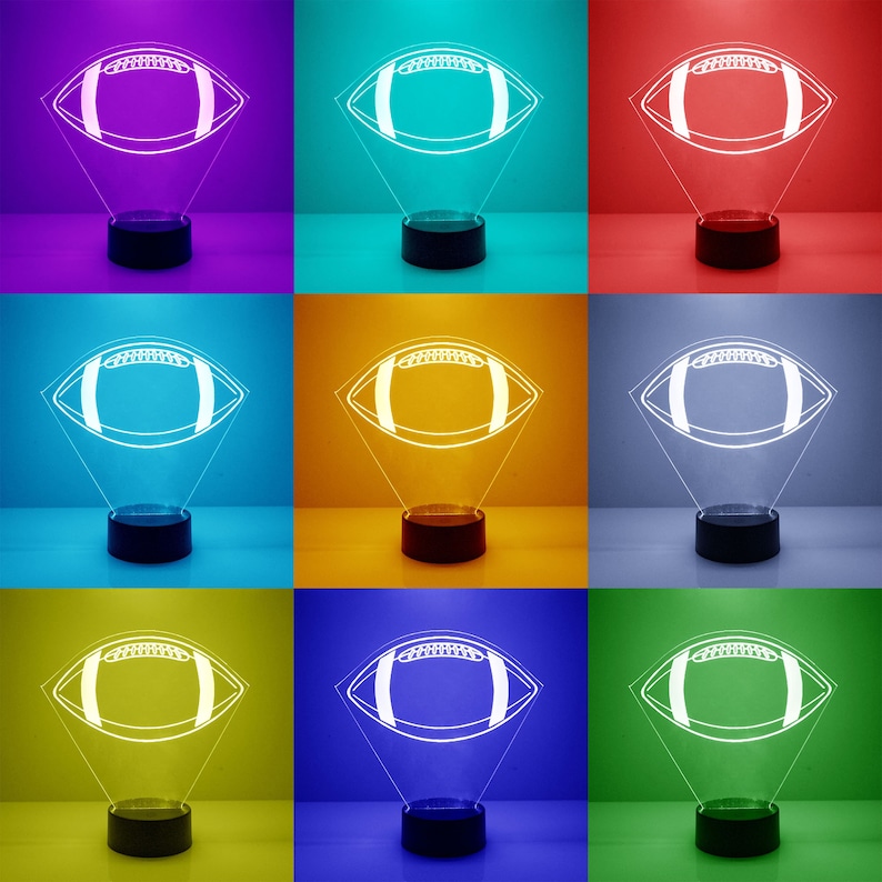 Los Angeles Rams LED Football Sports Fan Lamp Custom Made - Etsy