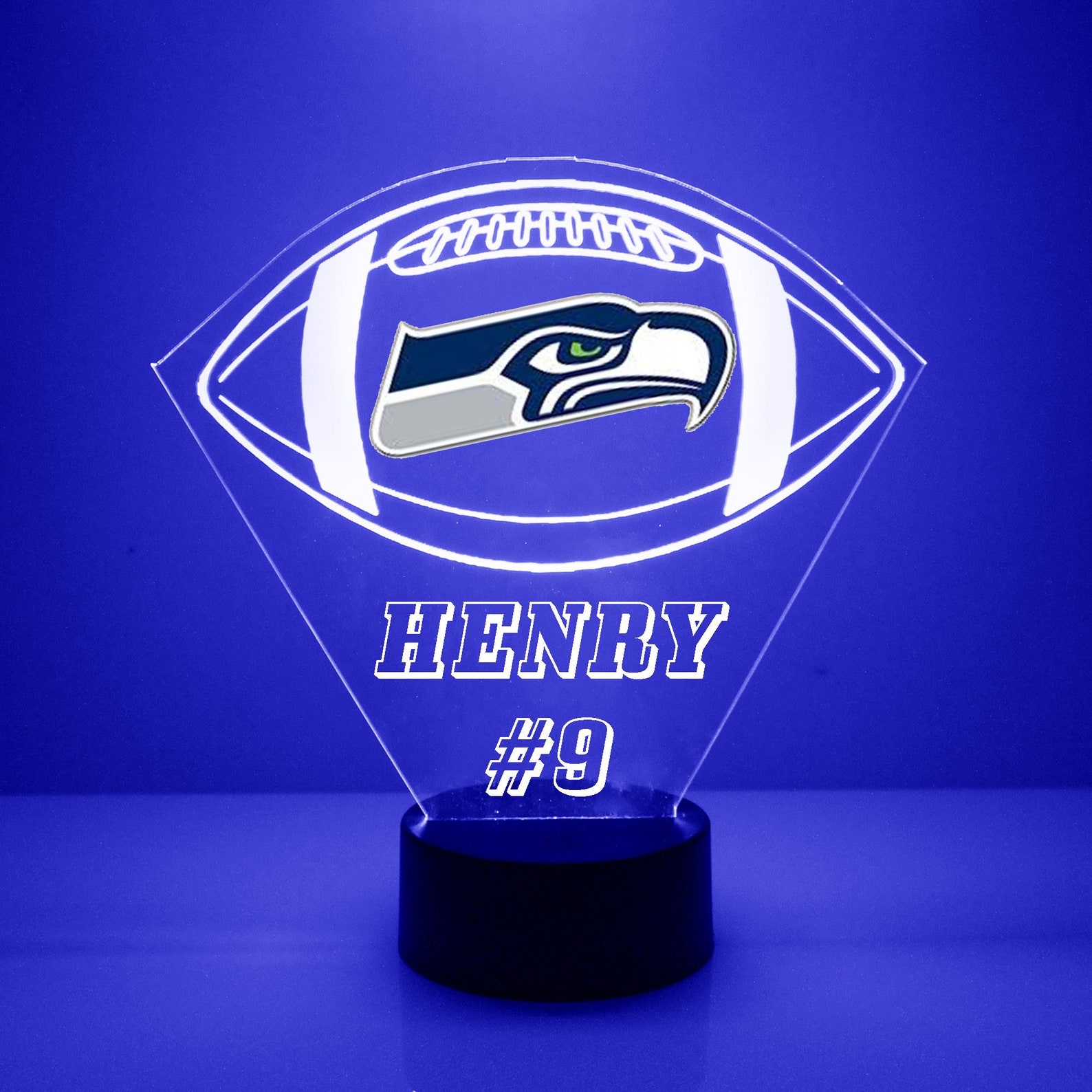 Seattle Seahawks LED Football Sports Fan Lamp Custom Made - Etsy
