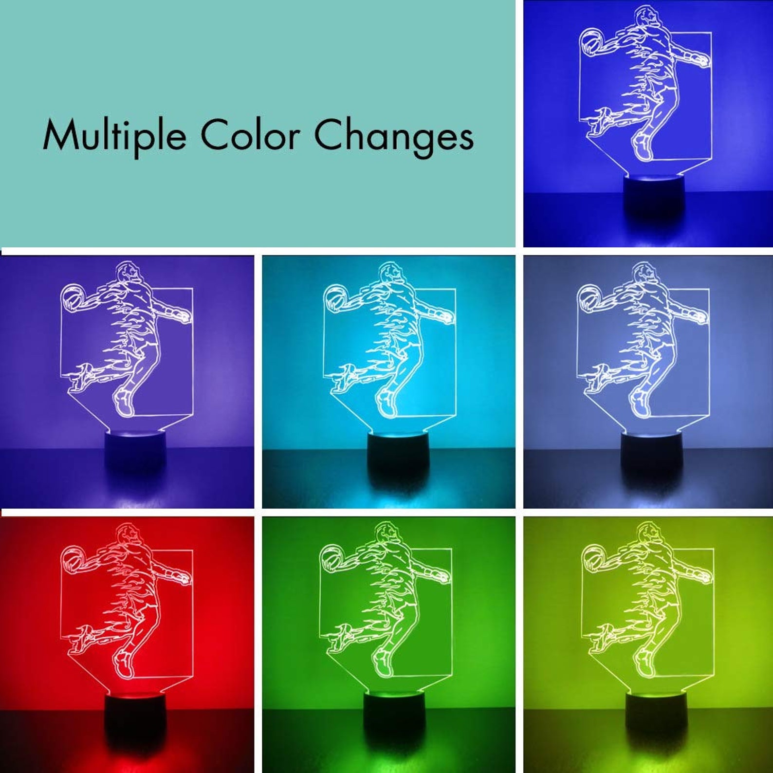 Detroit Pistons LED Basketball Sports Fan Lamp Custom Made - Etsy