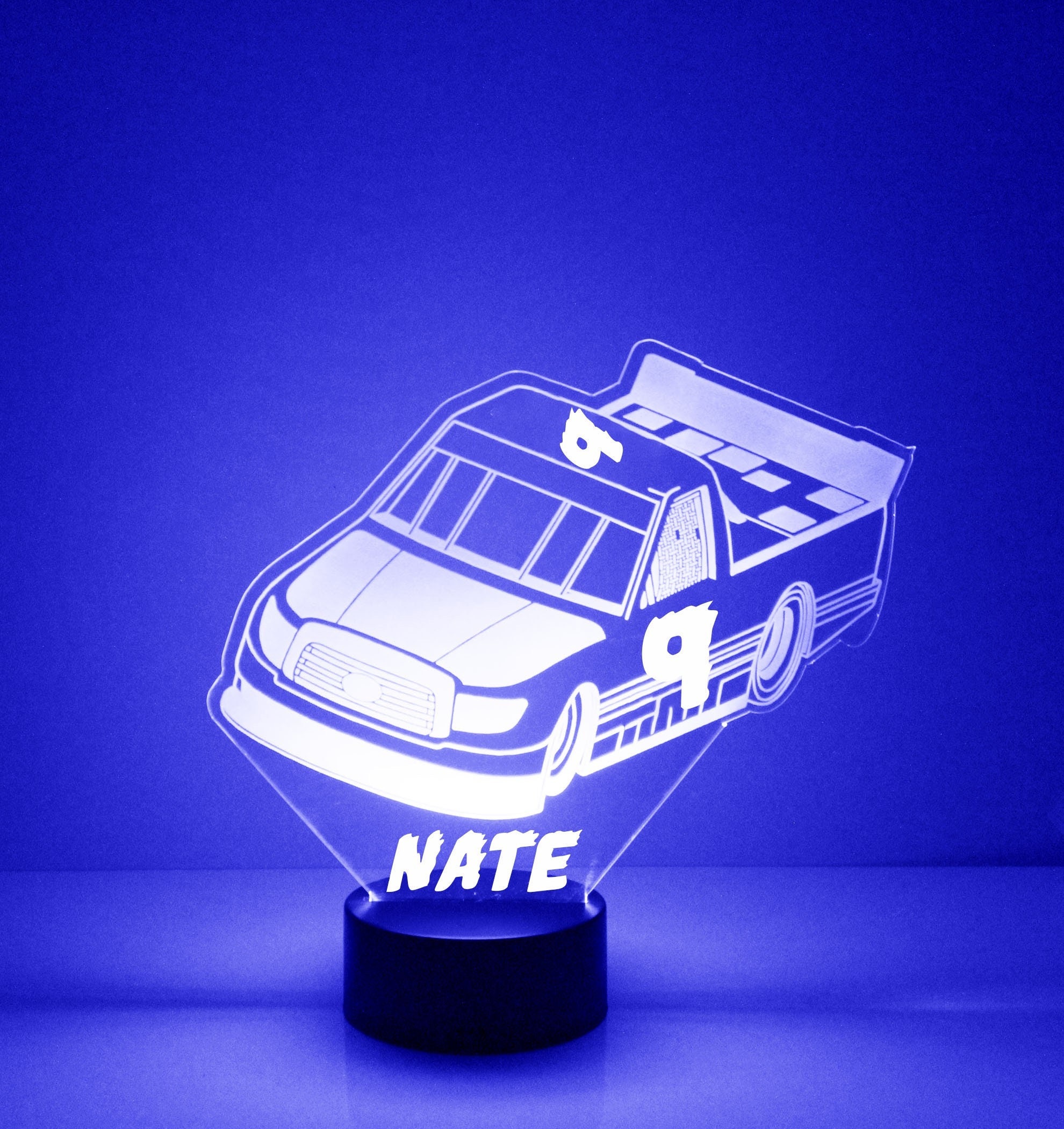 Nascar Racing Fans Light up Car LED Night Light Custom - Etsy