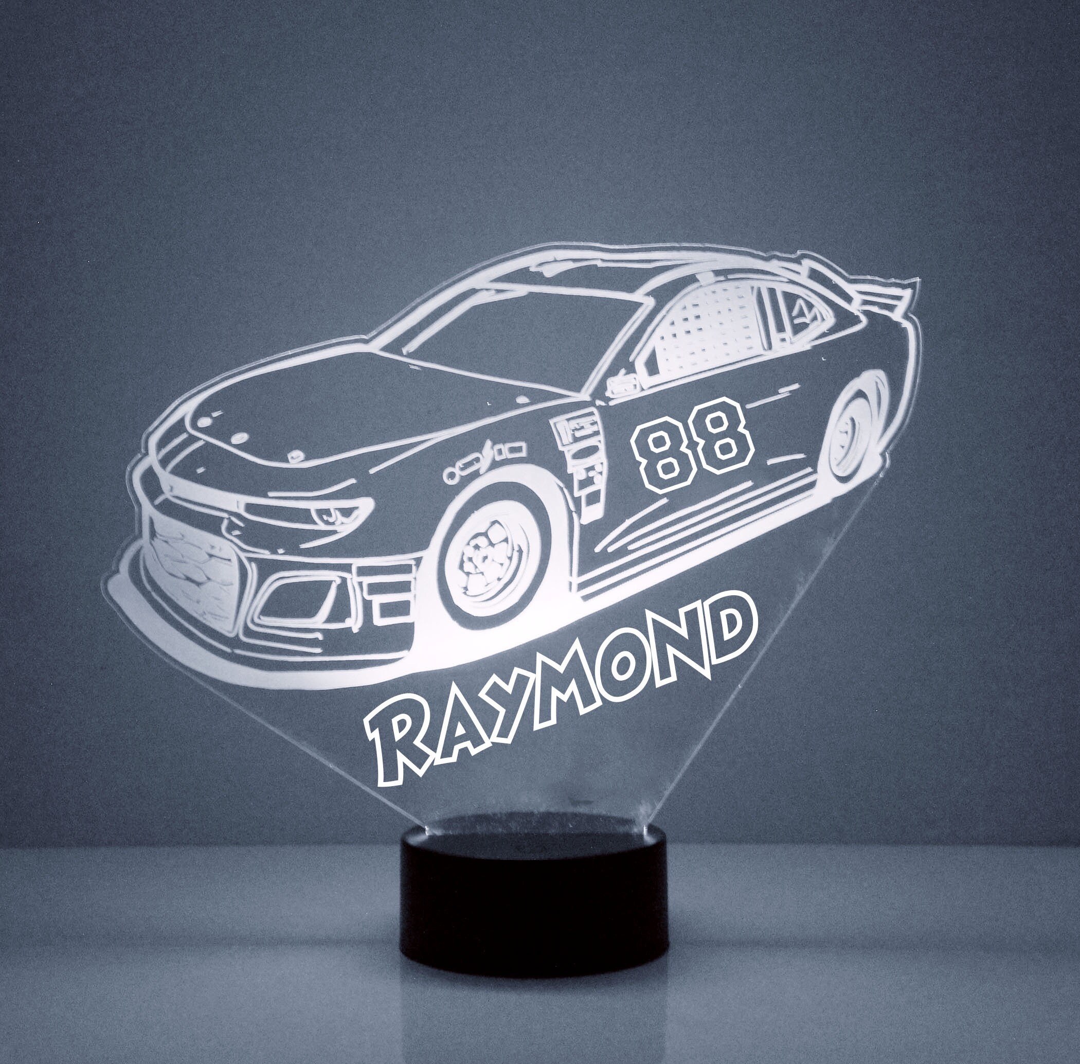 Nascar Racing Fans Light Up Car LED Night Light Custom | Etsy