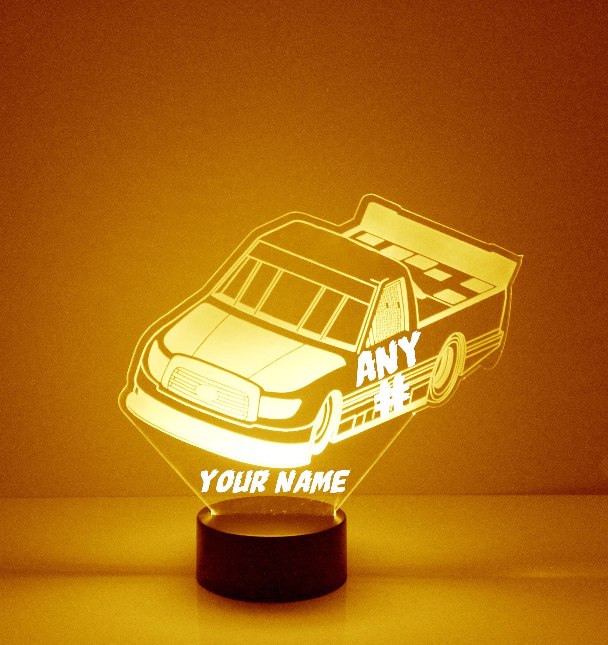 Home & Living Race Car Lamp Nascar Racing Fans Light Up Car LED Night ...