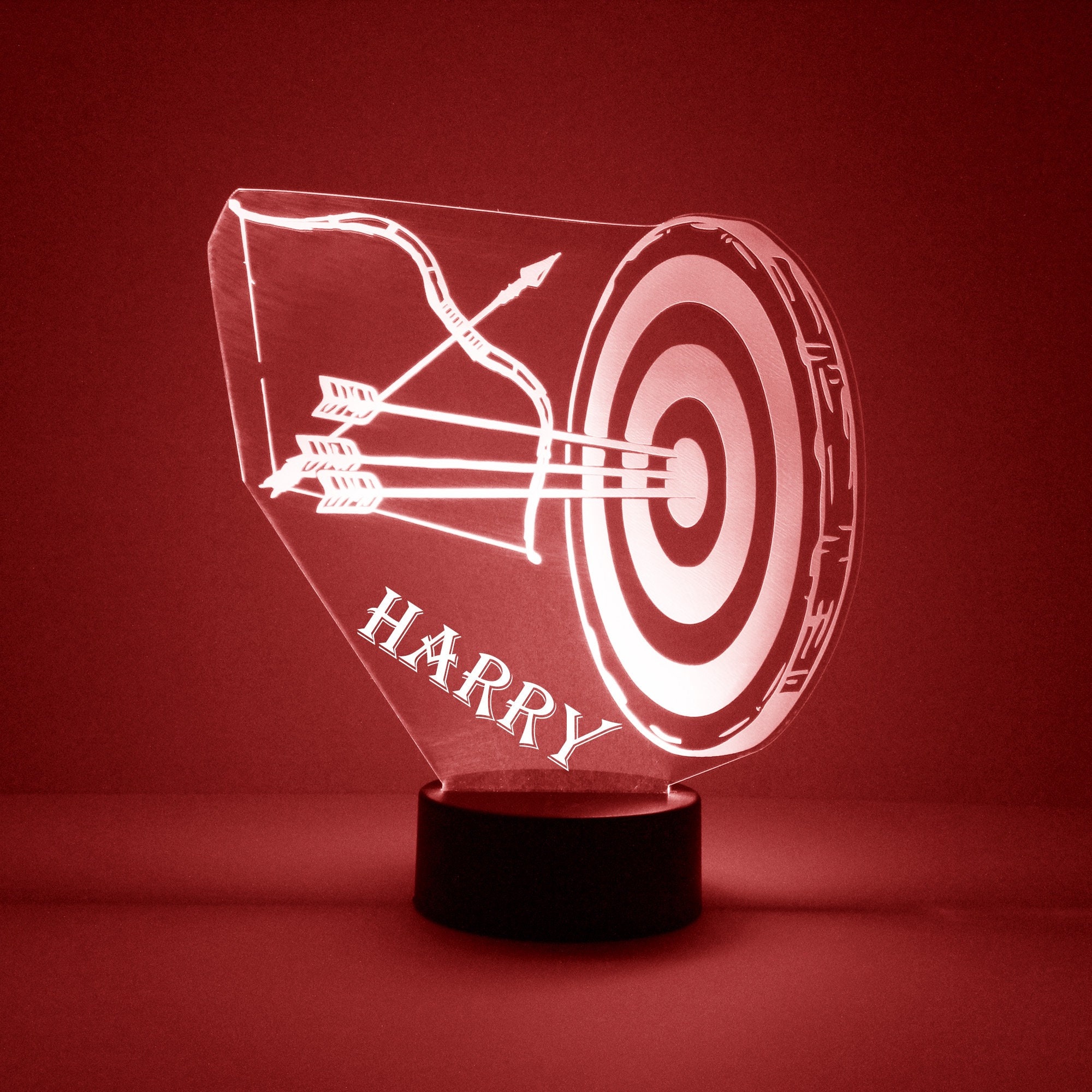 Light up Bow & Arrow Custom Engraved Archery Night Light - Etsy