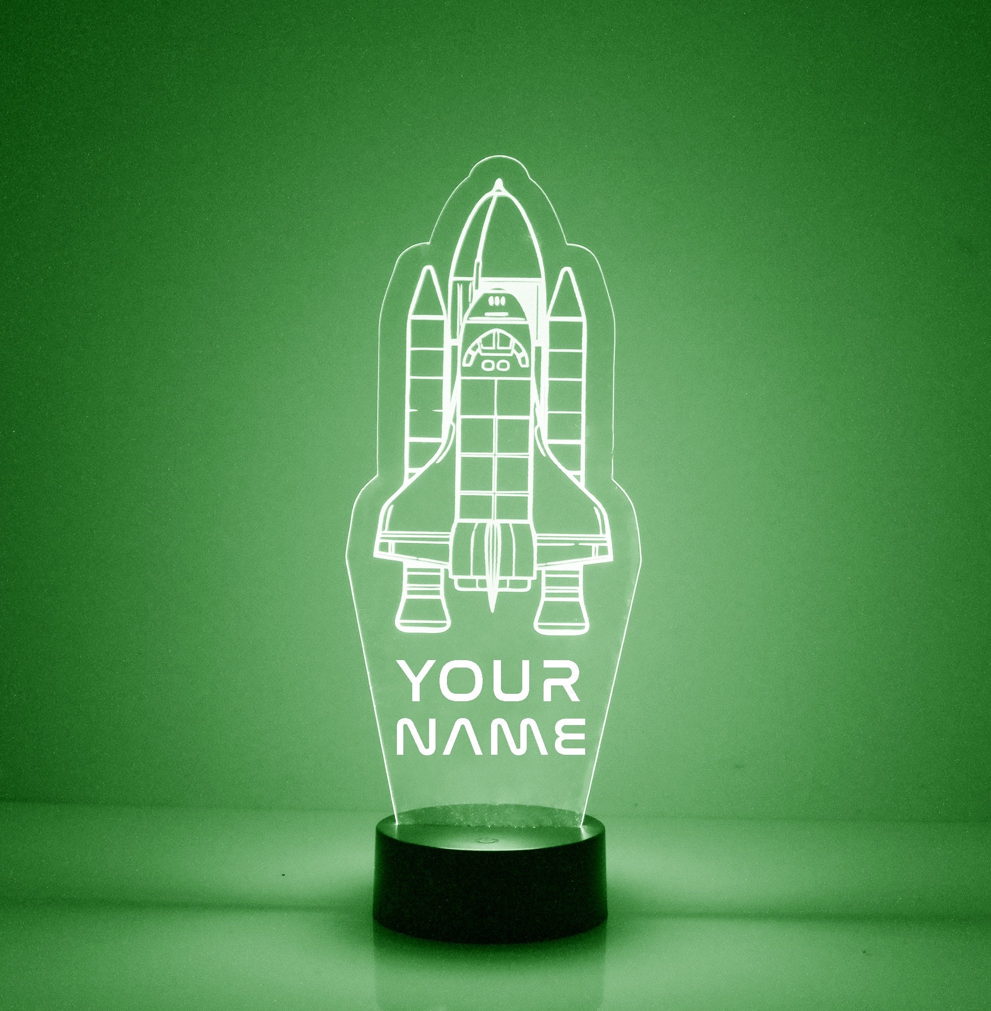 Light up Rocket Ship Custom Engraved Night Light - Etsy