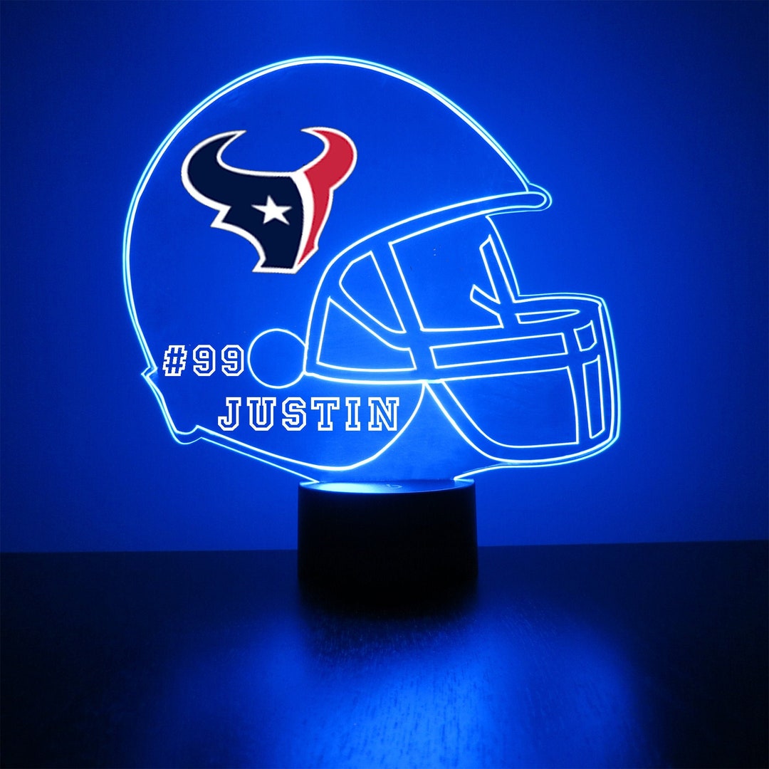 Houston Texans, LED Football Sports Fan Lamp, Custom Made Night Light ...