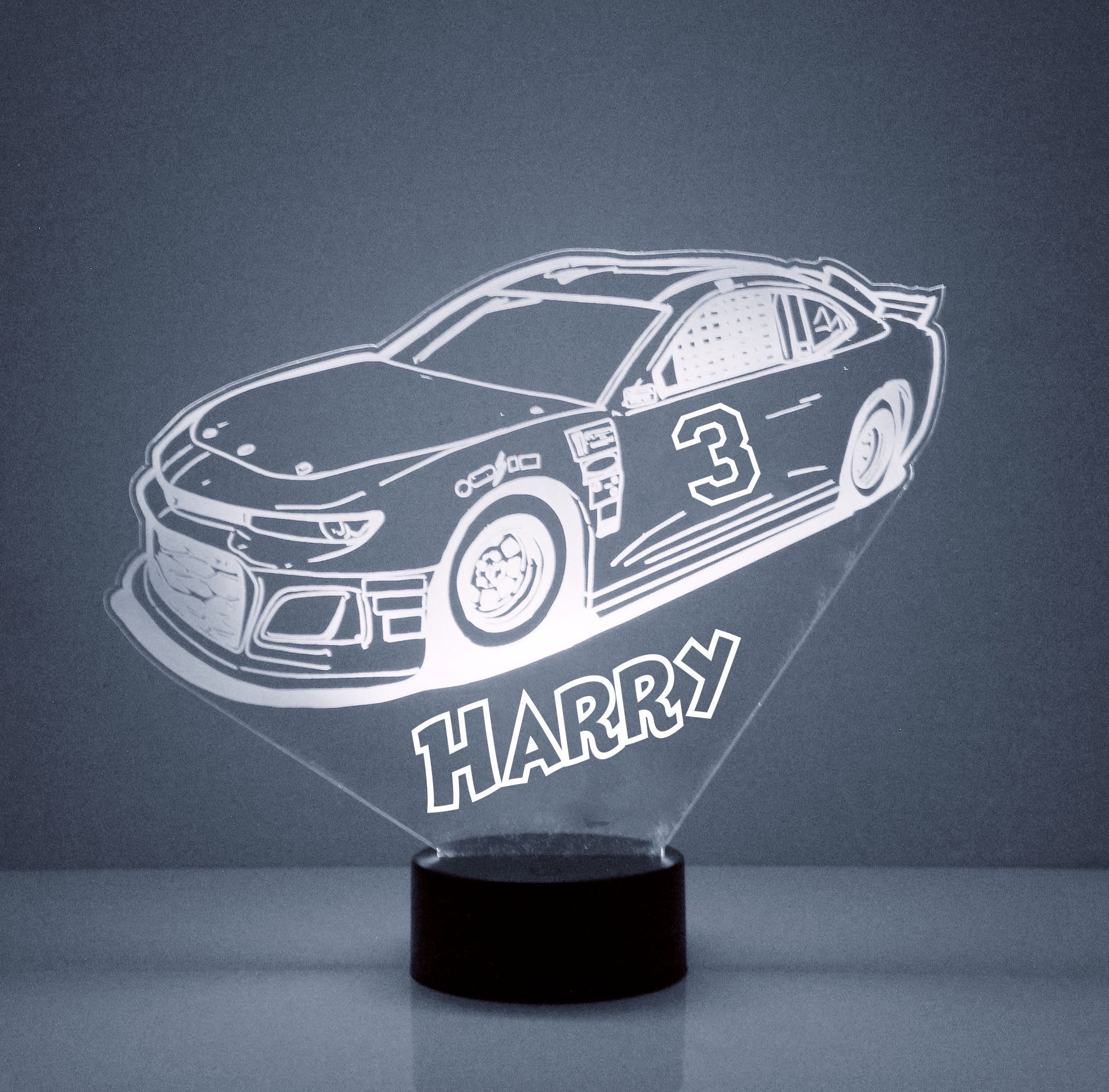 Nascar Racing Fans Light Up Car LED Night Light Custom | Etsy