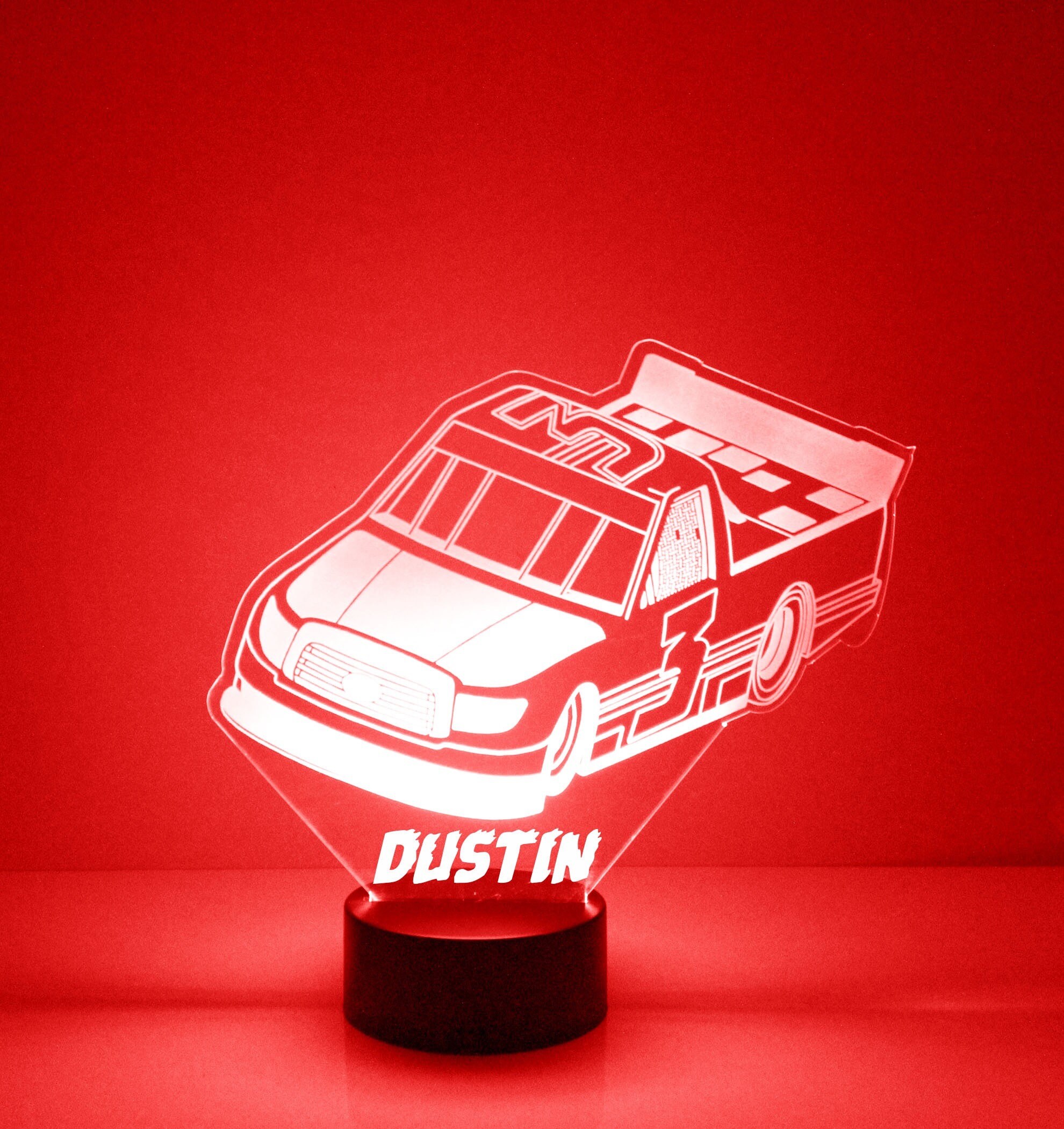Home & Living Race Car Lamp Nascar Racing Fans Light Up Car LED Night ...