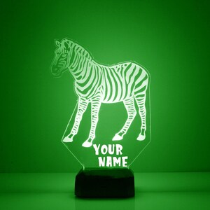 Light up Zebra, Custom Engraved Night Light, Personalized Free, 16 ...