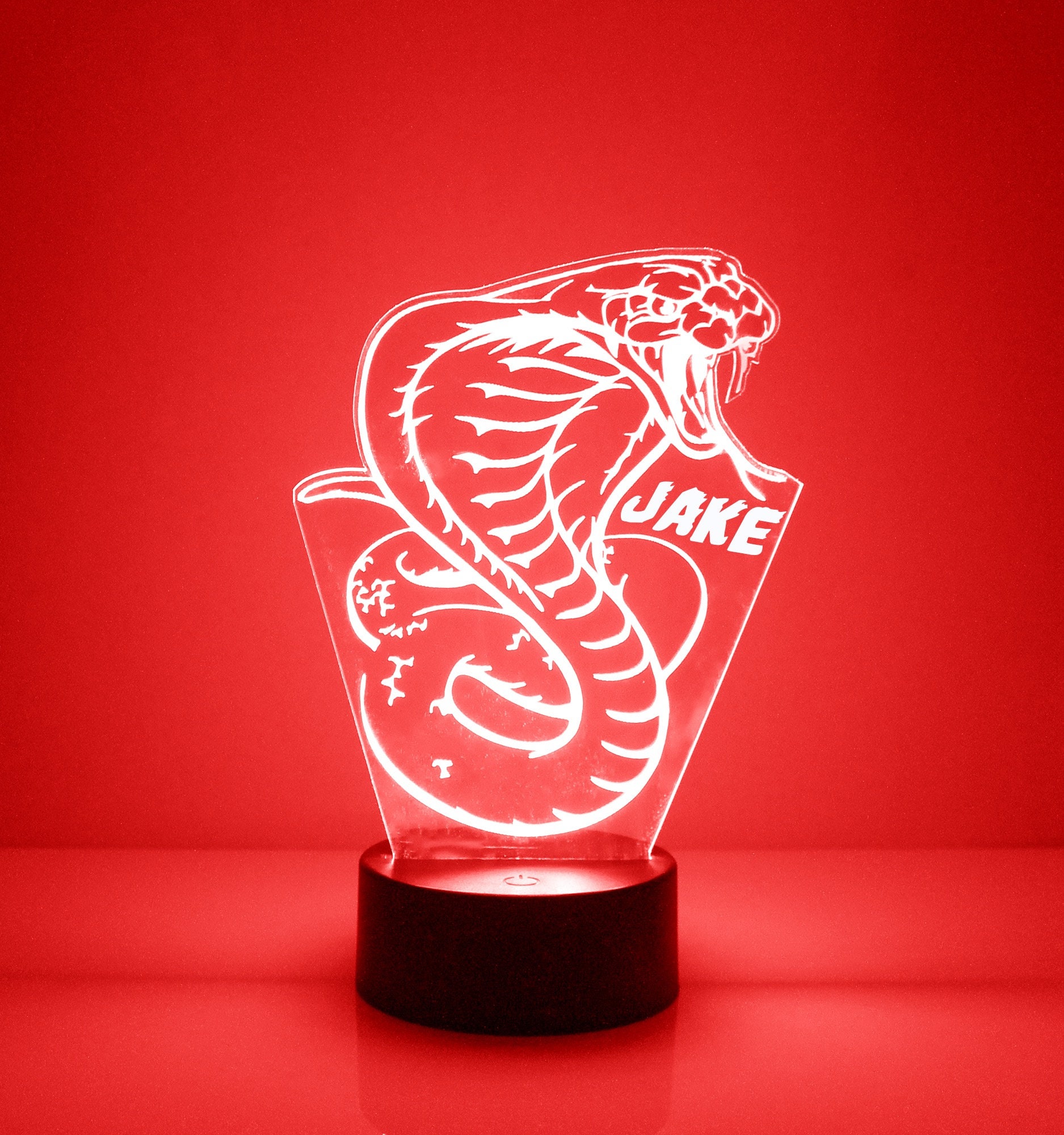 Light up Cobra Snake, Custom Engraved Night Light, Personalized Free ...