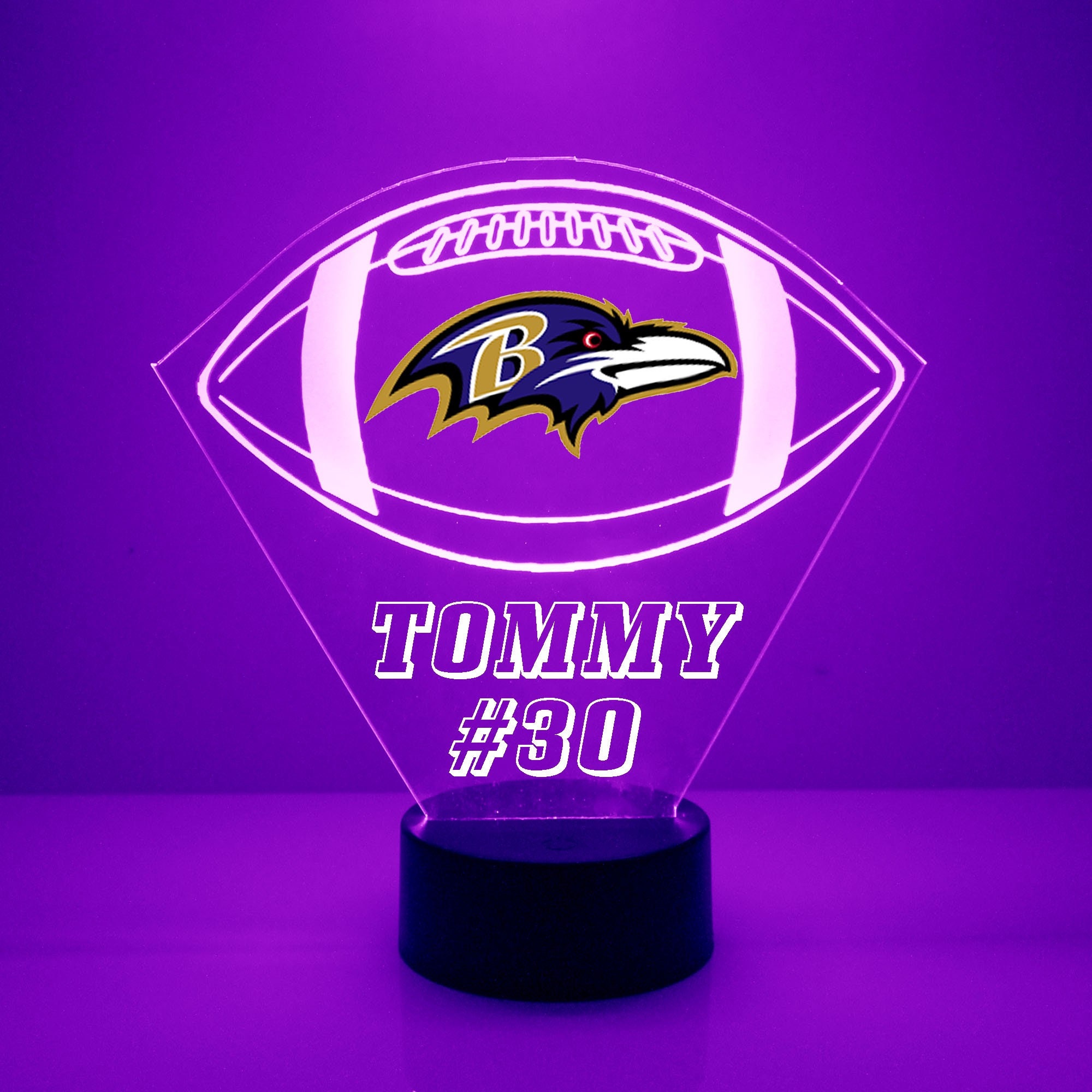 Baltimore Ravens LED Football Sports Fan Lamp Custom Made | Etsy