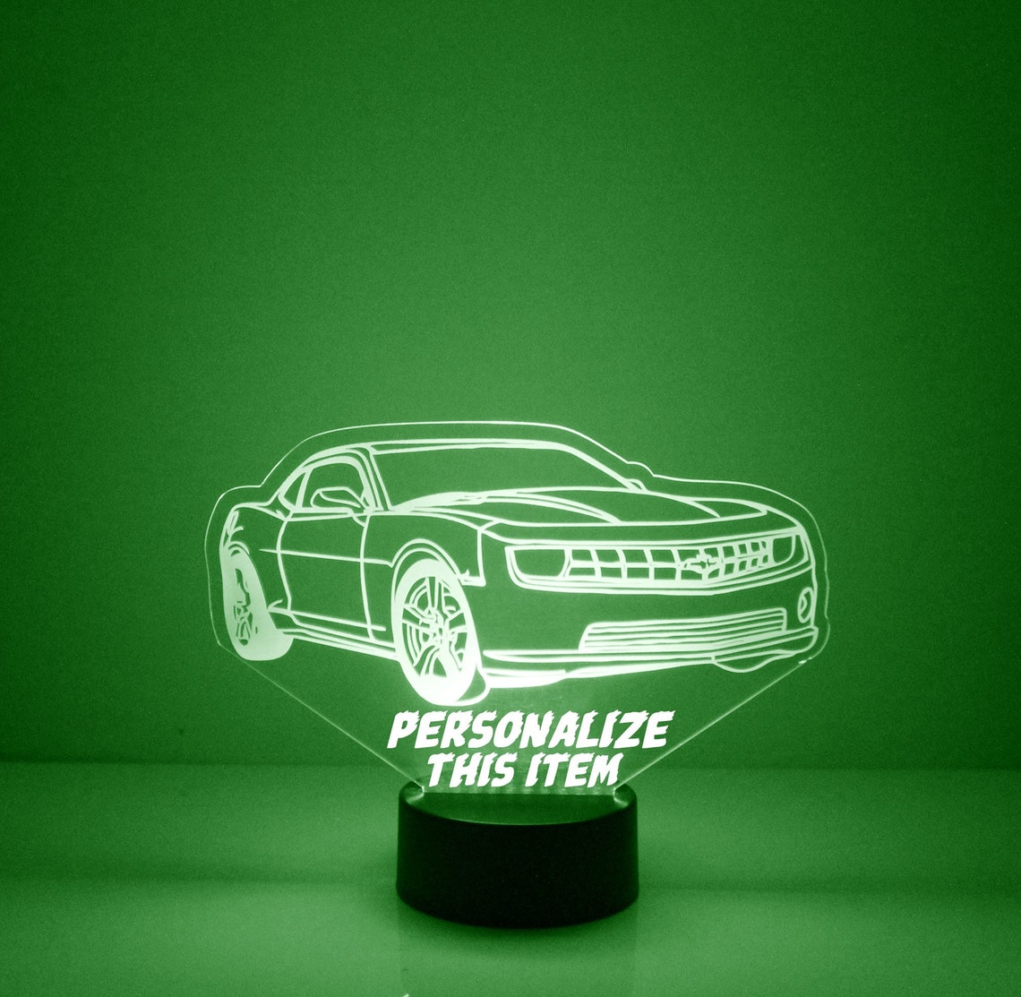 Light up Sports Car, Custom Engraved Night Light, Personalized Free, 16 ...