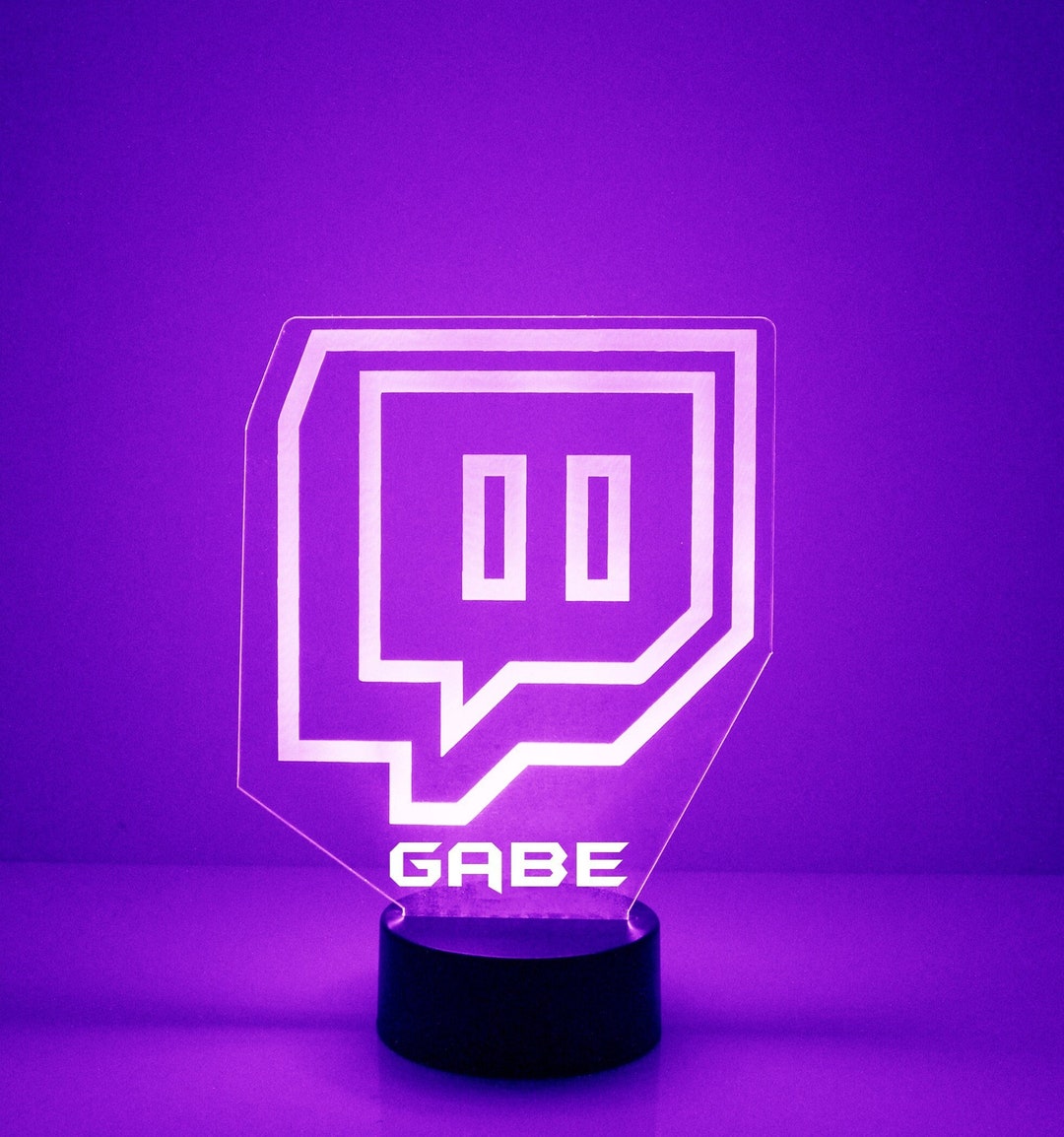 Gamer LED Light Lamp Night Light W/ Remote, Personalized & Custom ...