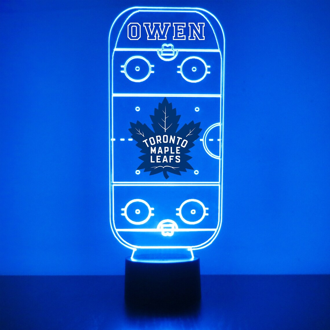 Toronto Maple Leafs LED Hockey Sports Fan Lamp Custom Made | Etsy