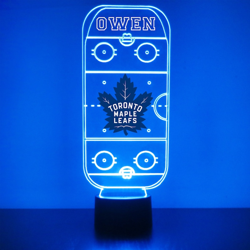 Toronto Maple Leafs LED Hockey Sports Fan Lamp Custom Made | Etsy