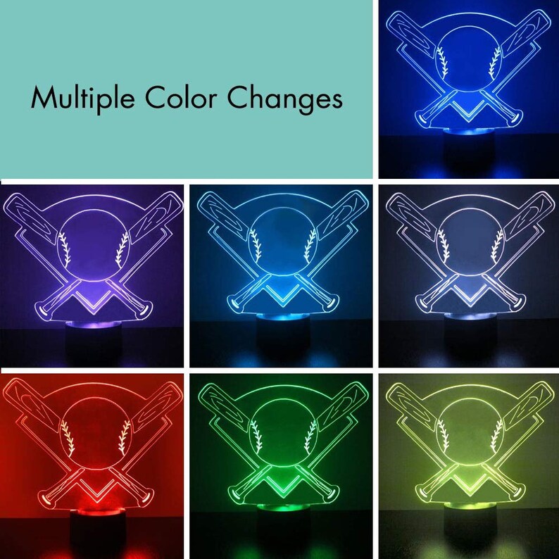 Texas Rangers LED Baseball Sports Fan Lamp Light Up Custom | Etsy