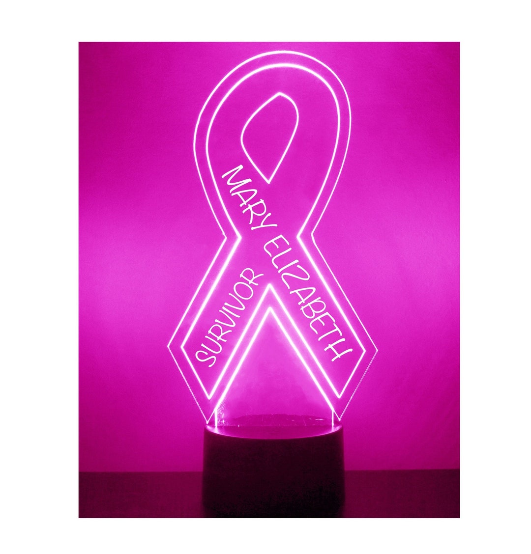 Light up Awareness Ribbon, Custom Engraved LED Night Light ...