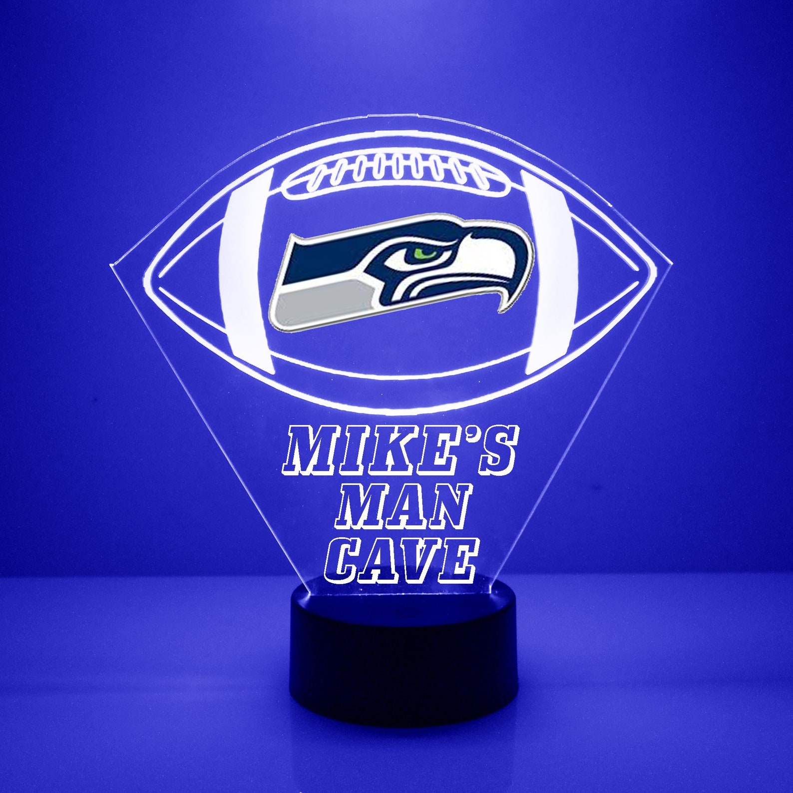 Seattle Seahawks LED Football Sports Fan Lamp Custom Made - Etsy