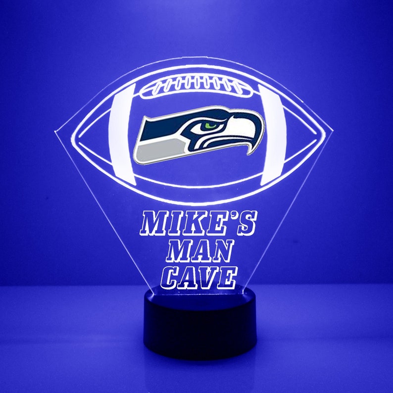 Seattle Seahawks LED Football Sports Fan Lamp Custom Made - Etsy