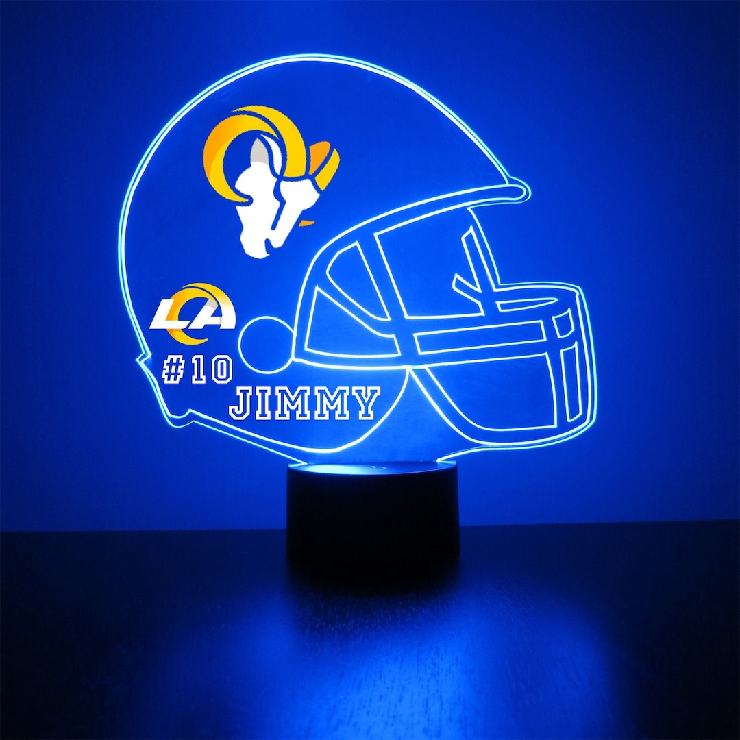 Los Angeles Rams, LED Football Sports Fan Lamp, Custom Made Night Light ...