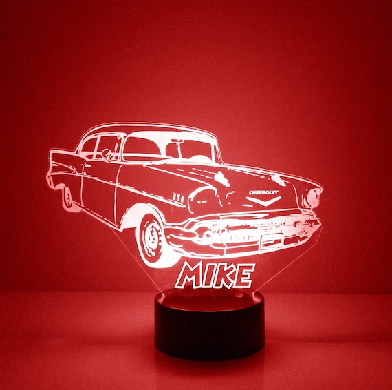 Light up Classic Car Custom Engraved Night Light - Etsy