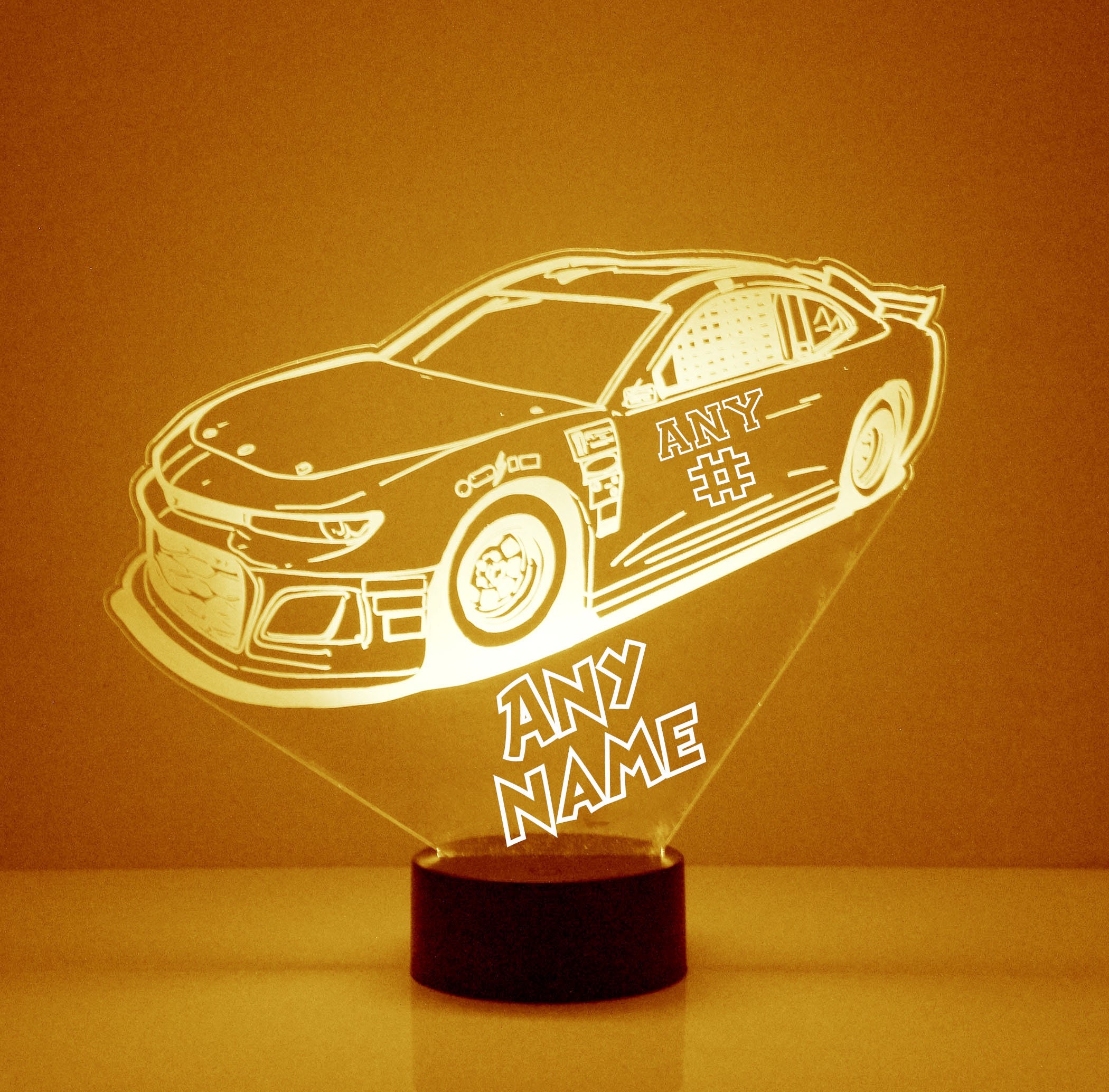 Nascar Racing Fans Light Up Car LED Night Light Custom | Etsy