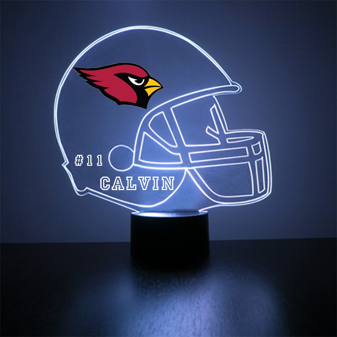 Arizona Cardinals, LED Football Sports Fan Lamp, Custom Made Night ...