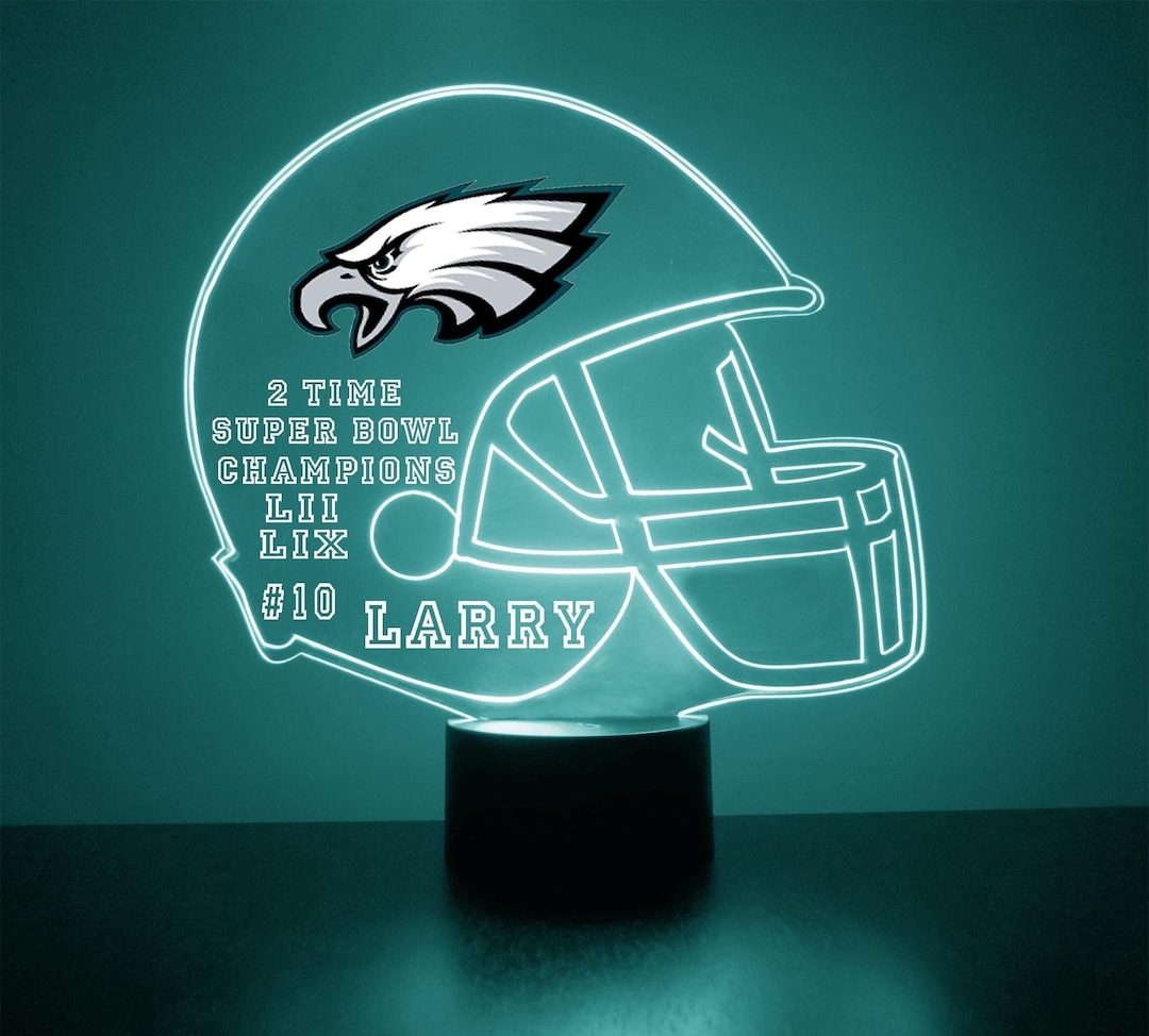 Philadelphia Eagles, LED Football Sports Fan Lamp, Custom Made Night ...