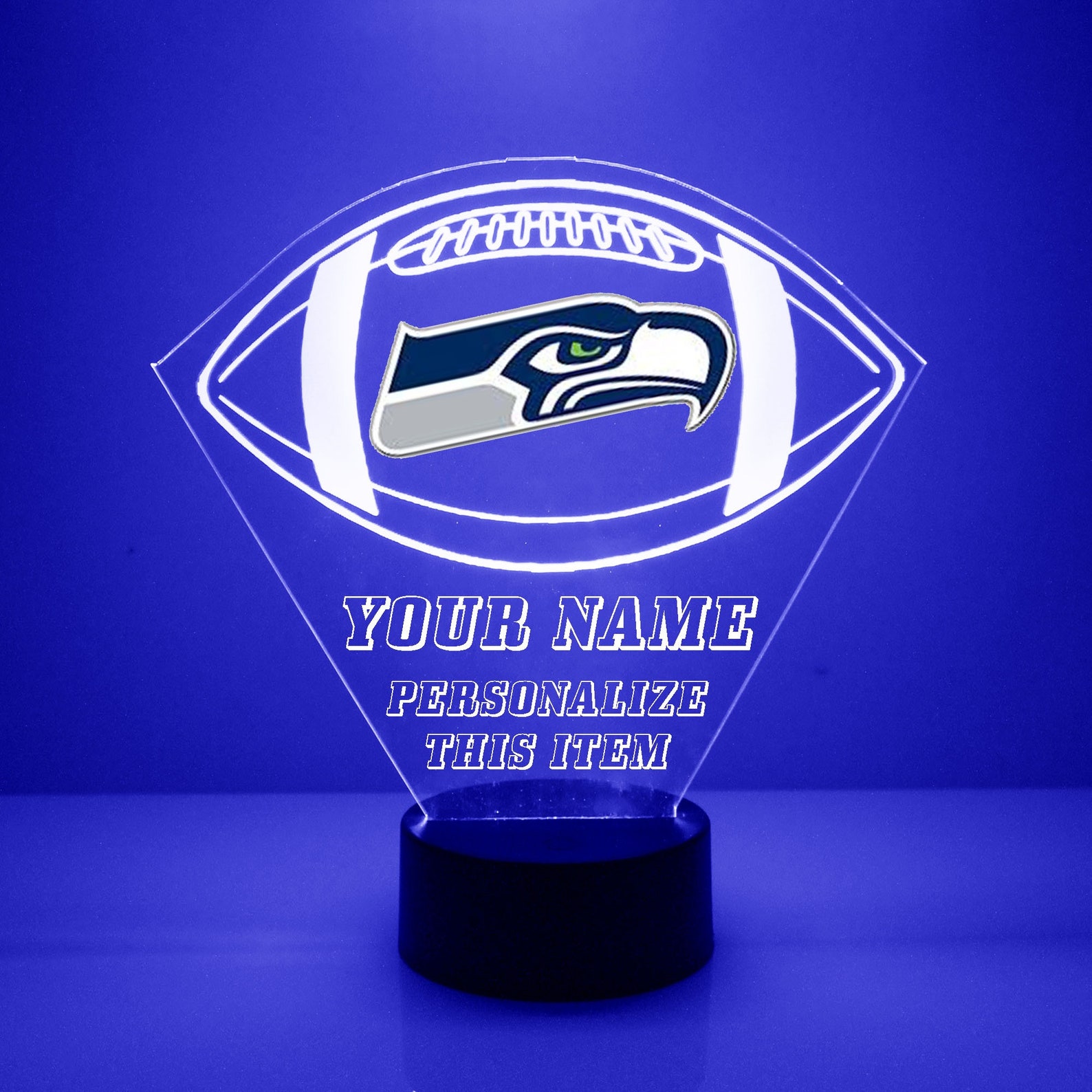 Seattle Seahawks LED Football Sports Fan Lamp Custom Made - Etsy