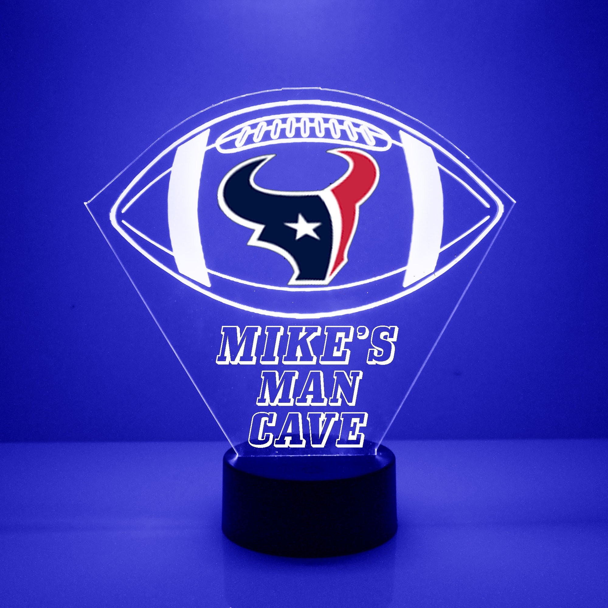 Houston Texans, LED Football Sports Fan Lamp, Custom Made Night Light ...