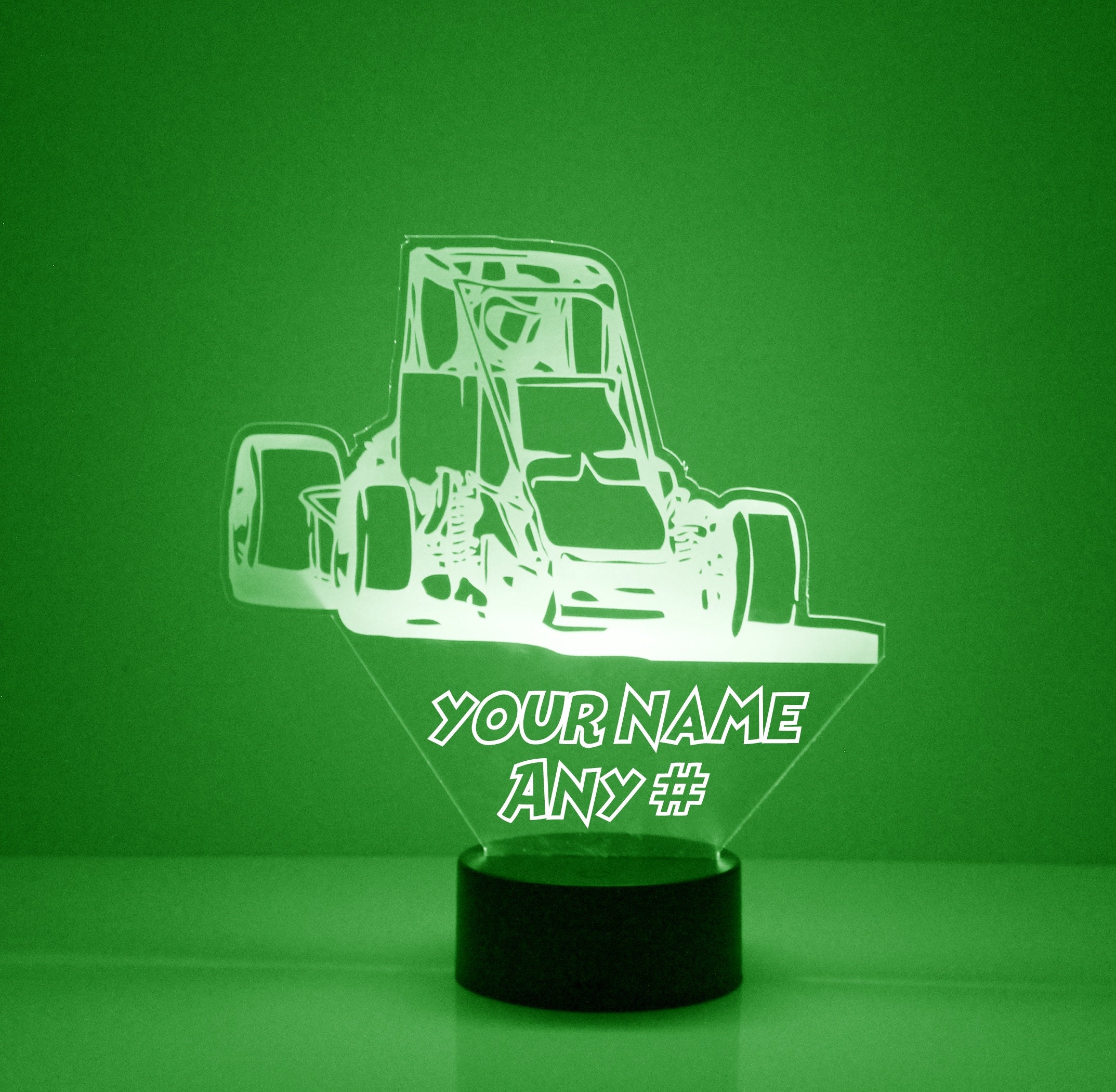 Racer Car Light Up, Custom Engraved Night Light, Personalized Free, 16 ...