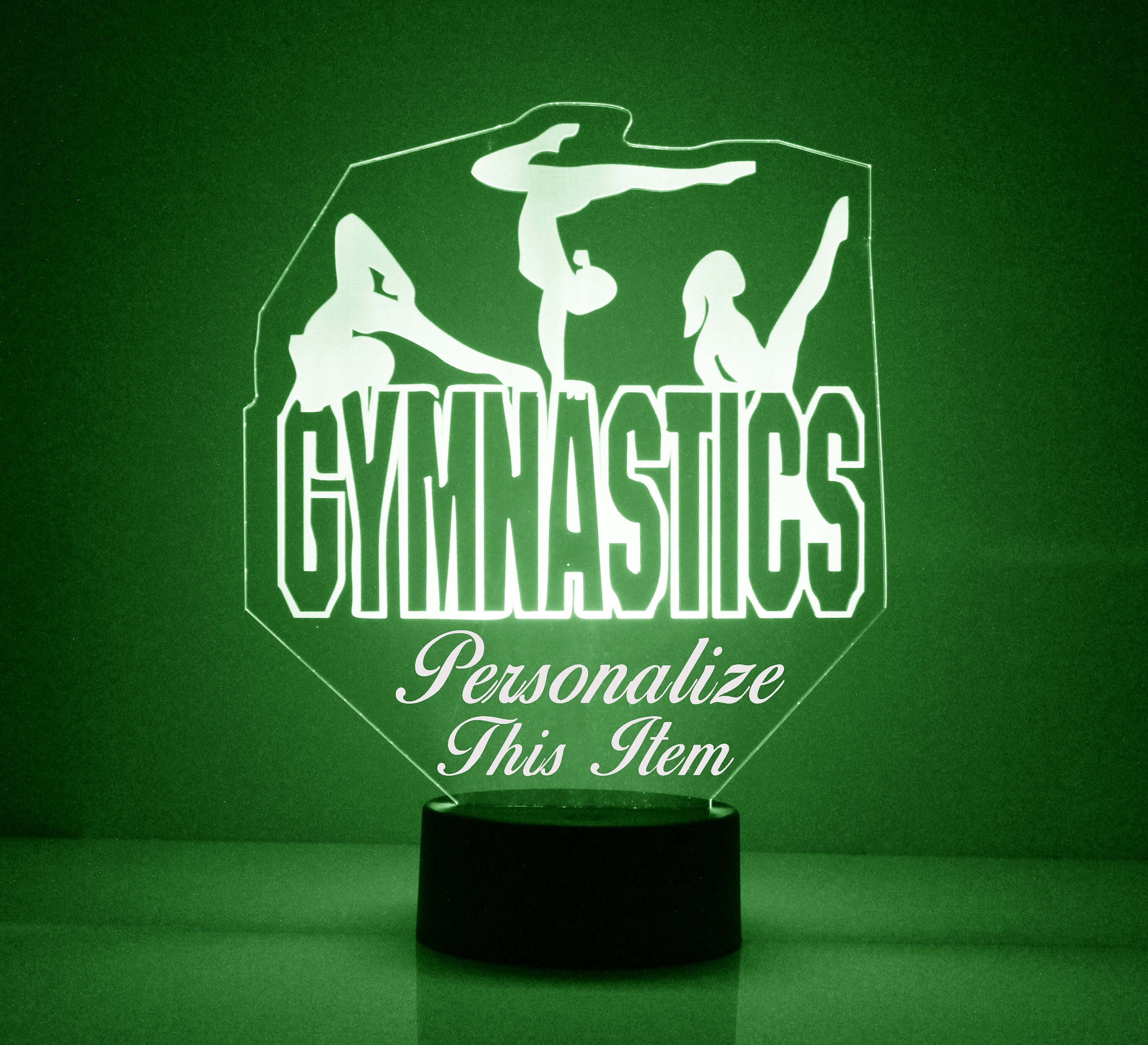 Light up Gymnastics Sign Custom Engraved Night Light - Etsy