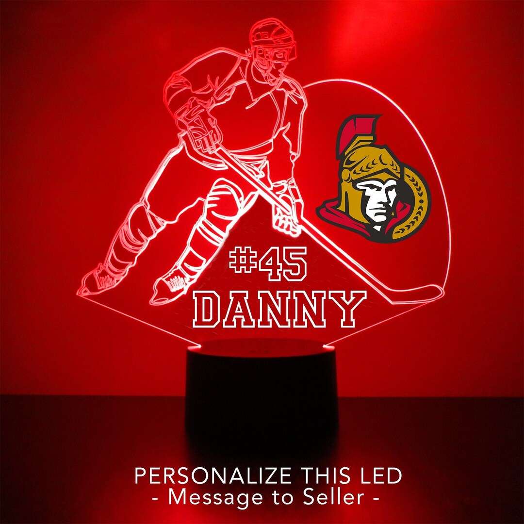 Ottawa Senators LED Hockey Sports Fan Lamp, Custom Made Night Light ...