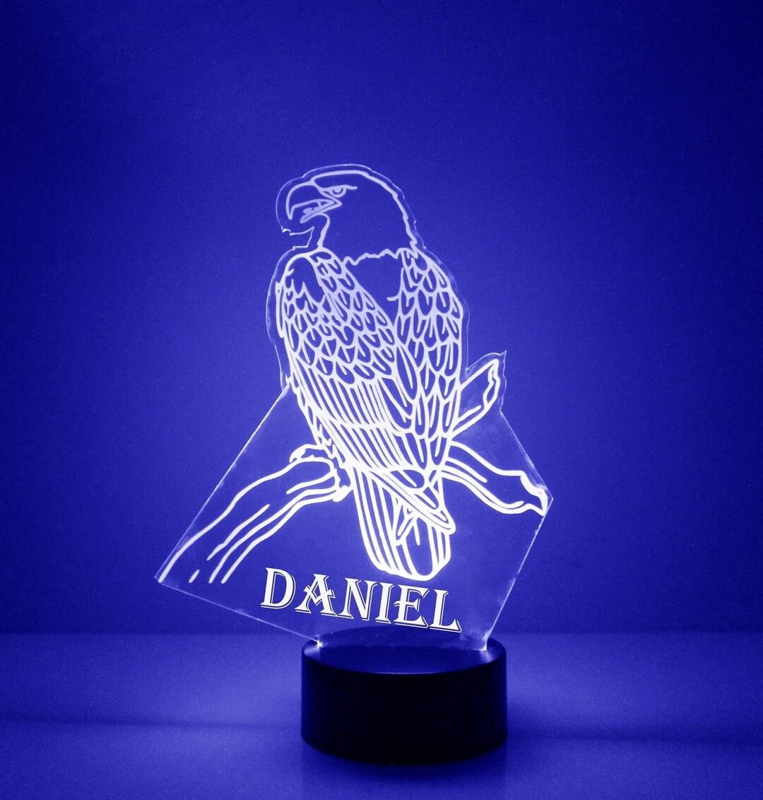 Light up Eagle, Custom Engraved Night Light, Personalized Free, 16 ...