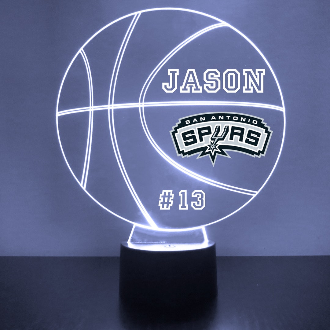 San Antonio Spurs, LED Basketball Sports Fan Lamp, Custom Made Night ...
