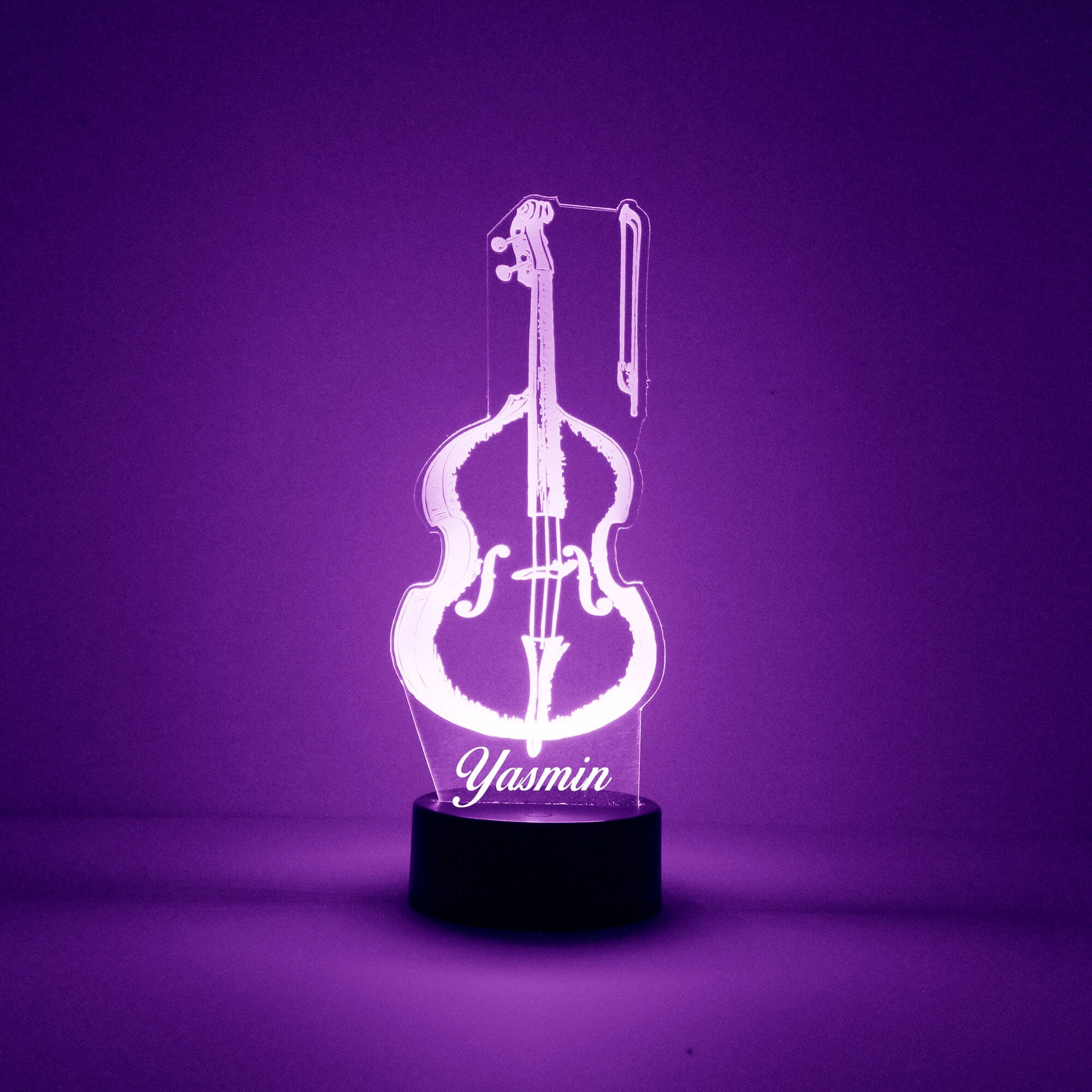 Acrylic Light up Cello Custom Engraved Night Light - Etsy