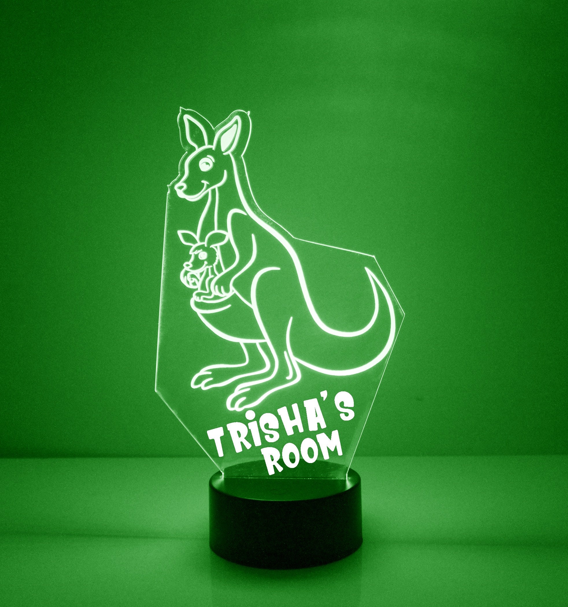 Light up Kangaroo Custom Engraved Kangaroo Night Light | Etsy